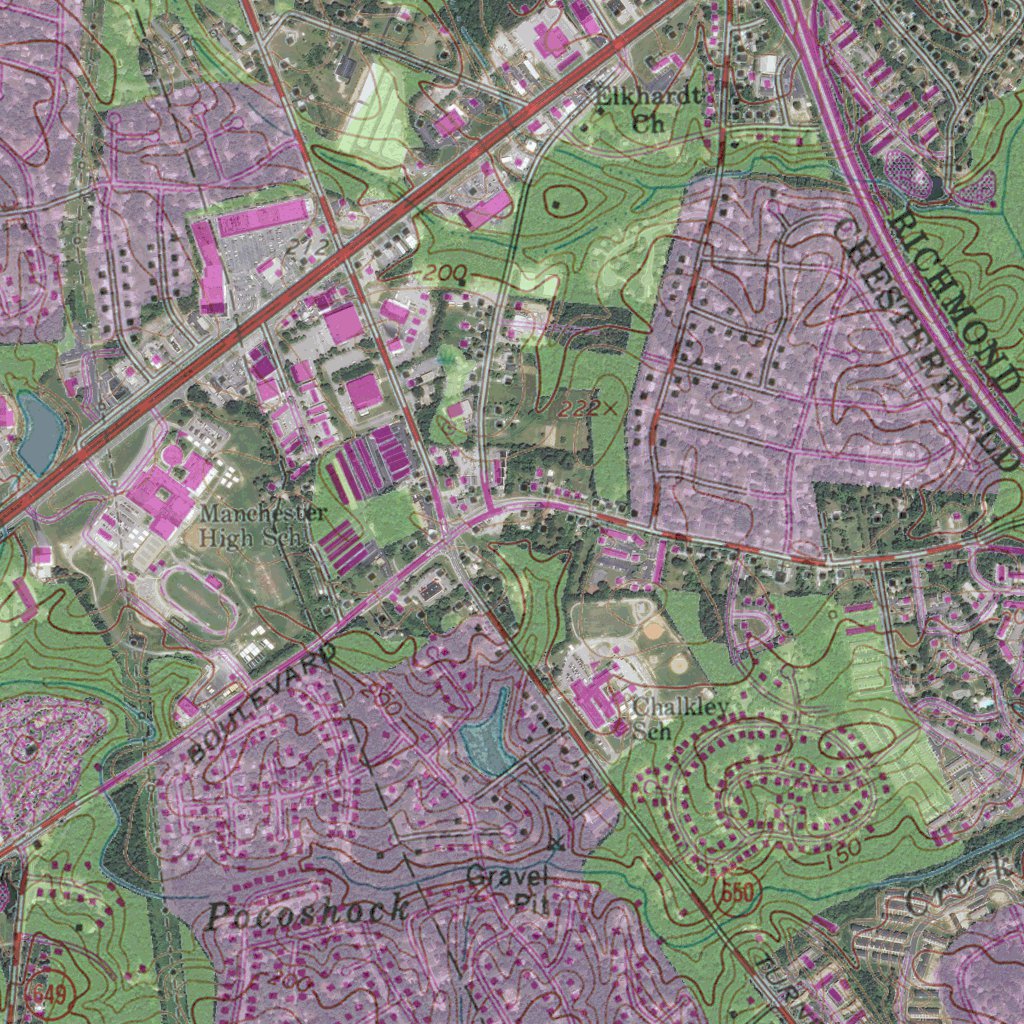 VA-CHESTERFIELD: GeoChange 1962-2012 Map by Western Michigan University ...