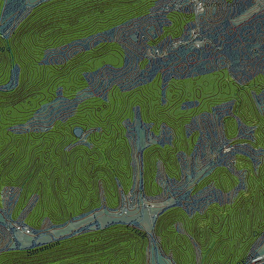 VA-FORT BLACKMORE: GeoChange 1953-2012 Map by Western Michigan ...