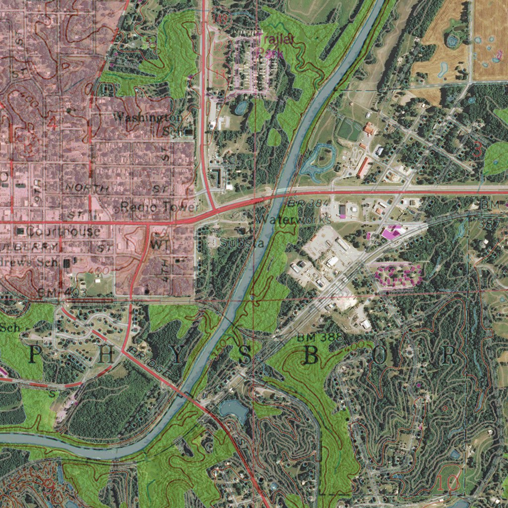 IL-MURPHYSBORO: GeoChange 1965-2012 Map by Western Michigan University ...