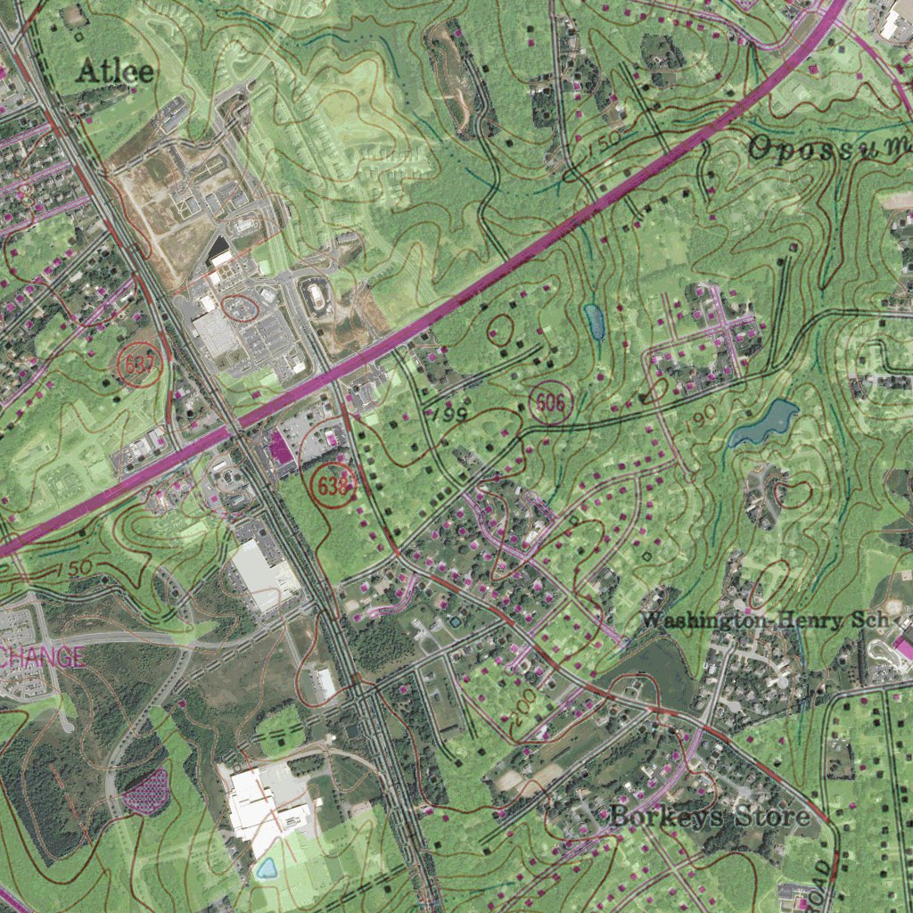 VA-YELLOW TAVERN: GeoChange 1962-2012 Map by Western Michigan ...