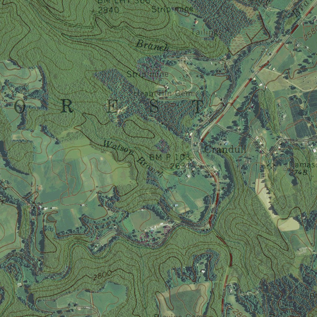 TN-VA-SHADY VALLEY: GeoChange 1938-2012 Map by Western Michigan ...