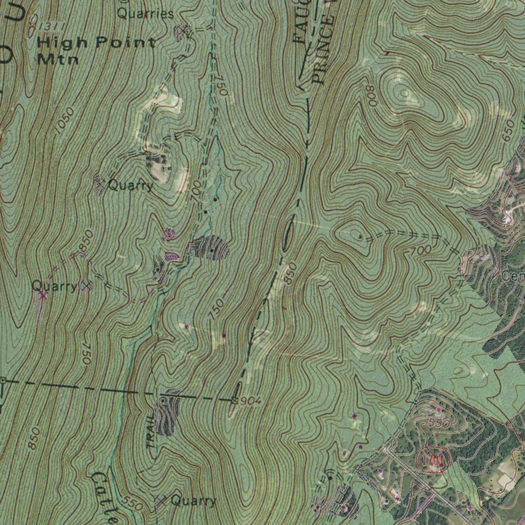VA-THOROUGHFARE GAP: GeoChange 1965-2012 Map by Western Michigan ...