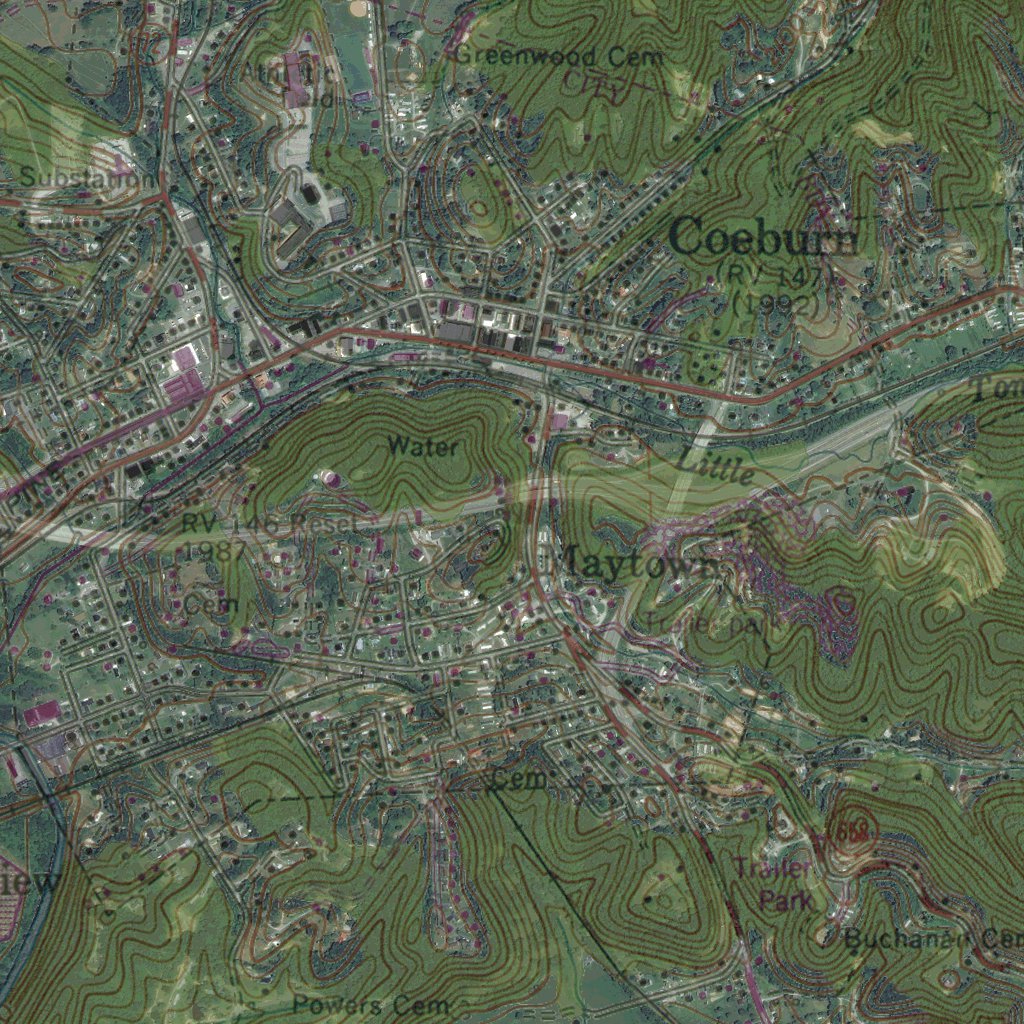 VA-COEBURN: GeoChange 1953-2012 Map by Western Michigan University ...