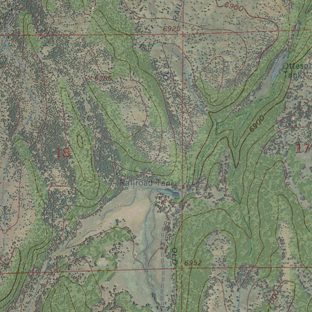 AZ-ASHURST LAKE: GeoChange 1949-2010 Map by Western Michigan University ...
