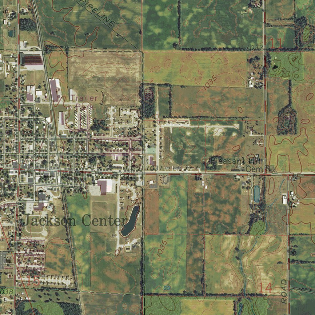 OH-JACKSON CENTER: GeoChange 1960-2013 Map by Western Michigan ...