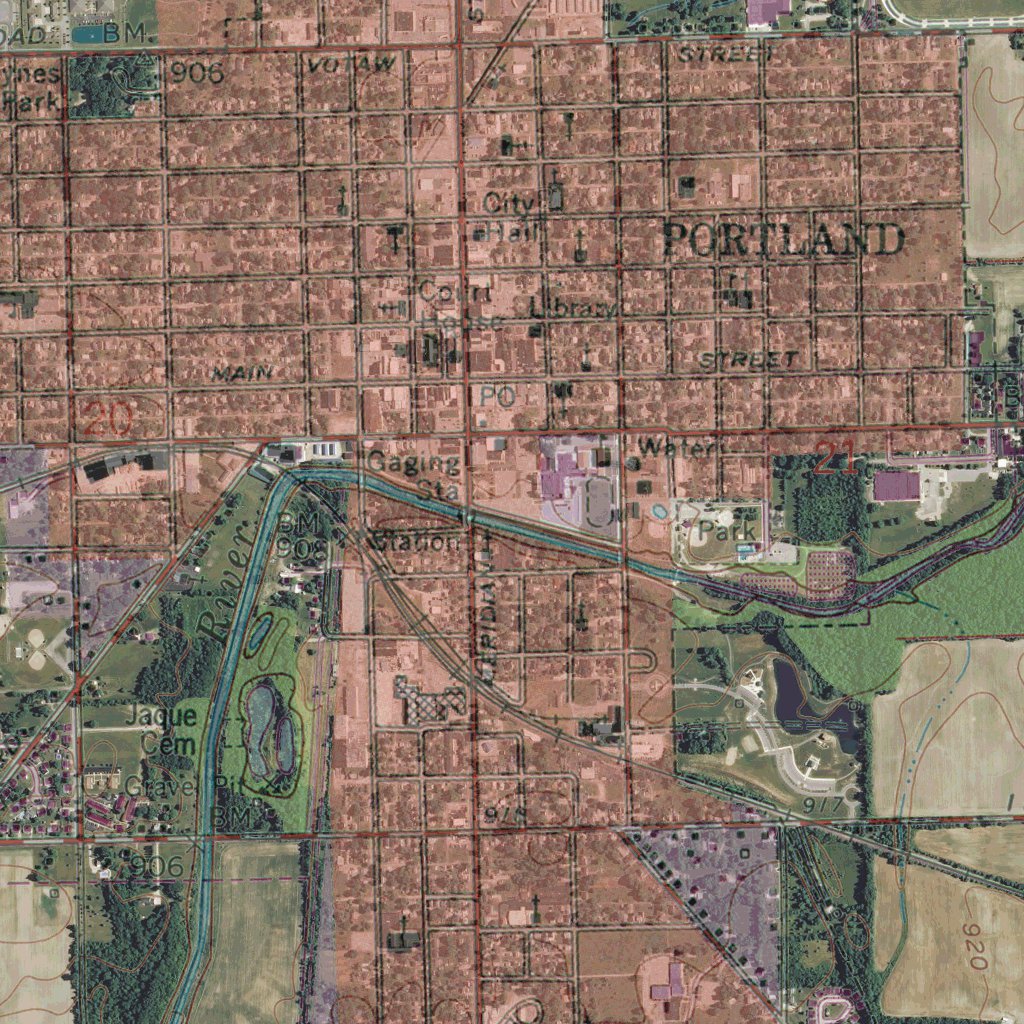 IN-PORTLAND: GeoChange 1960-2012 Map by Western Michigan University ...