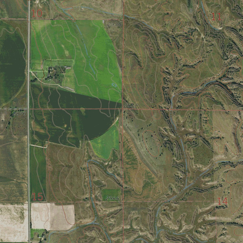 NE-BRADY NE: GeoChange 1972-2014 Map by Western Michigan University ...