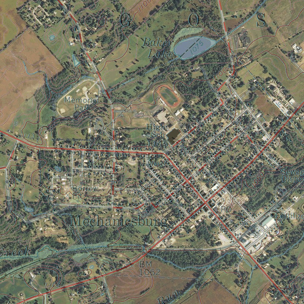 OH-MECHANICSBURG: GeoChange 1959-2013 Map by Western Michigan ...