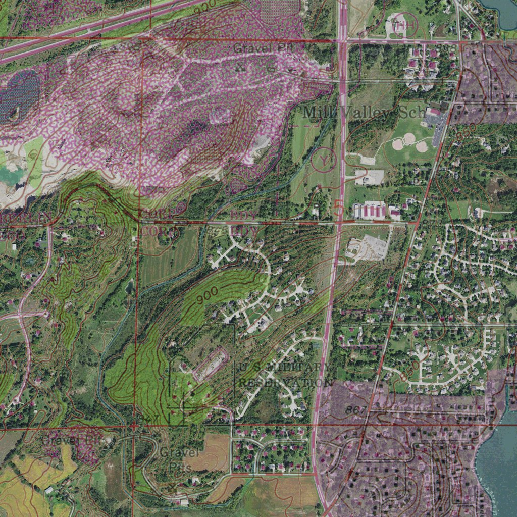 WI-MUSKEGO: GeoChange 1955-2015 Map by Western Michigan University ...