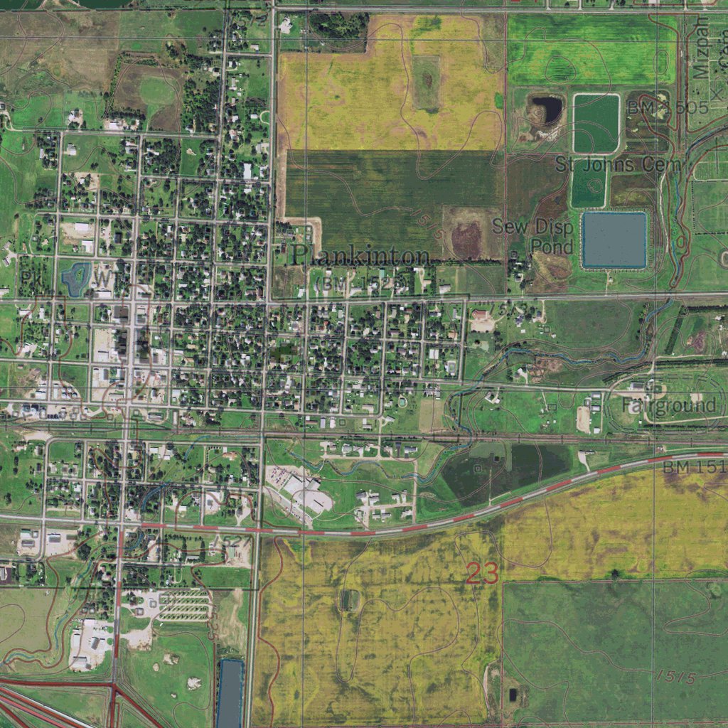 SD-PLANKINTON: GeoChange 1973-2014 Map by Western Michigan University ...