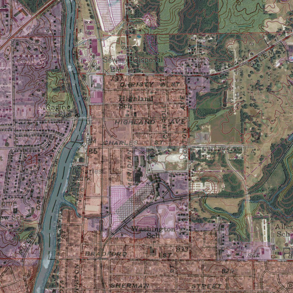 IN-MARION: GeoChange 1960-2012 Map by Western Michigan University ...