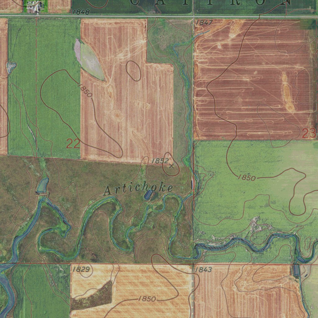 SD-AGAR NW: GeoChange 1969-2014 Map by Western Michigan University ...