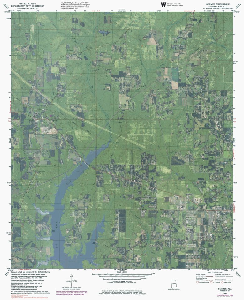 AL-SEMMES: GeoChange 1976-2013 Map by Western Michigan University ...