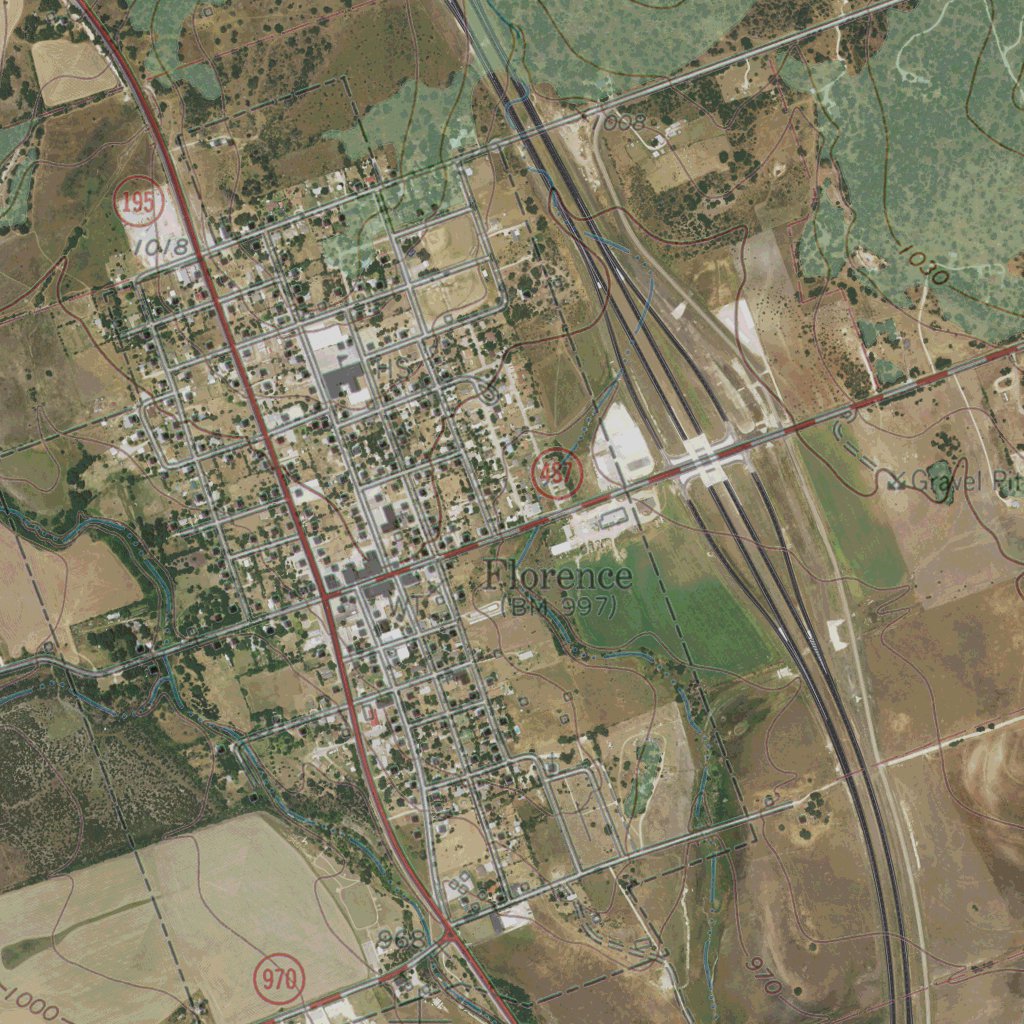 TX-FLORENCE: GeoChange 1963-2014 Map by Western Michigan University ...