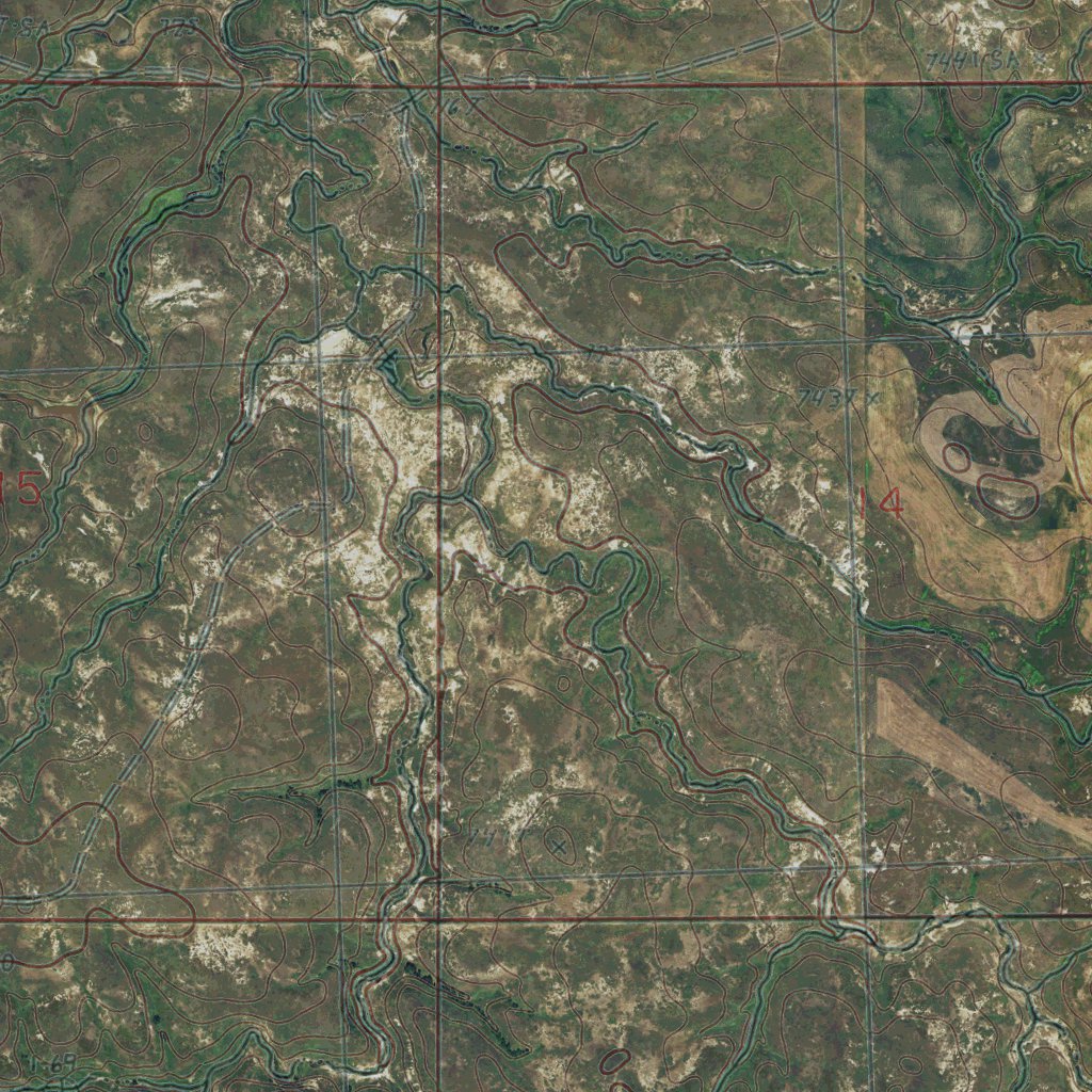 SD-RED ELM SW: GeoChange 1974-2014 Map by Western Michigan University ...