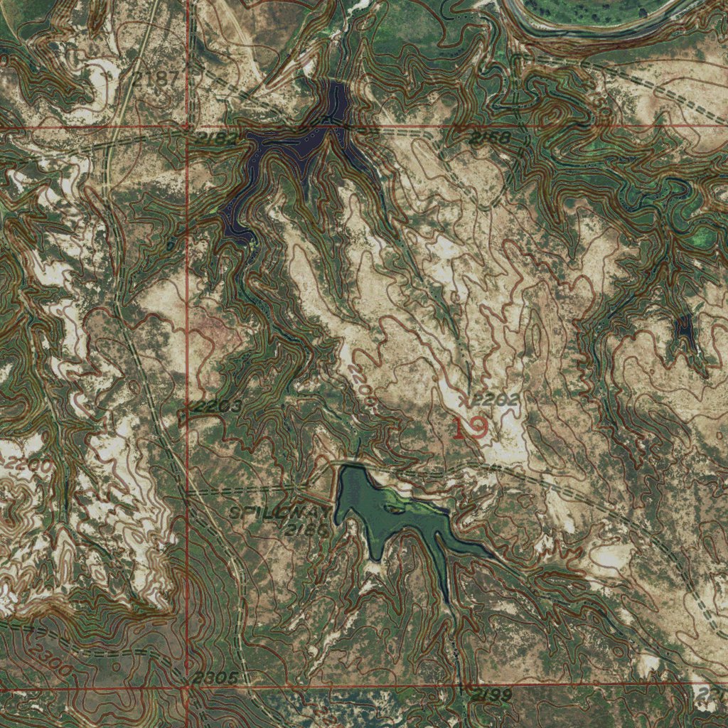 SD-THUNDER BUTTE: GeoChange 1948-2014 Map by Western Michigan ...