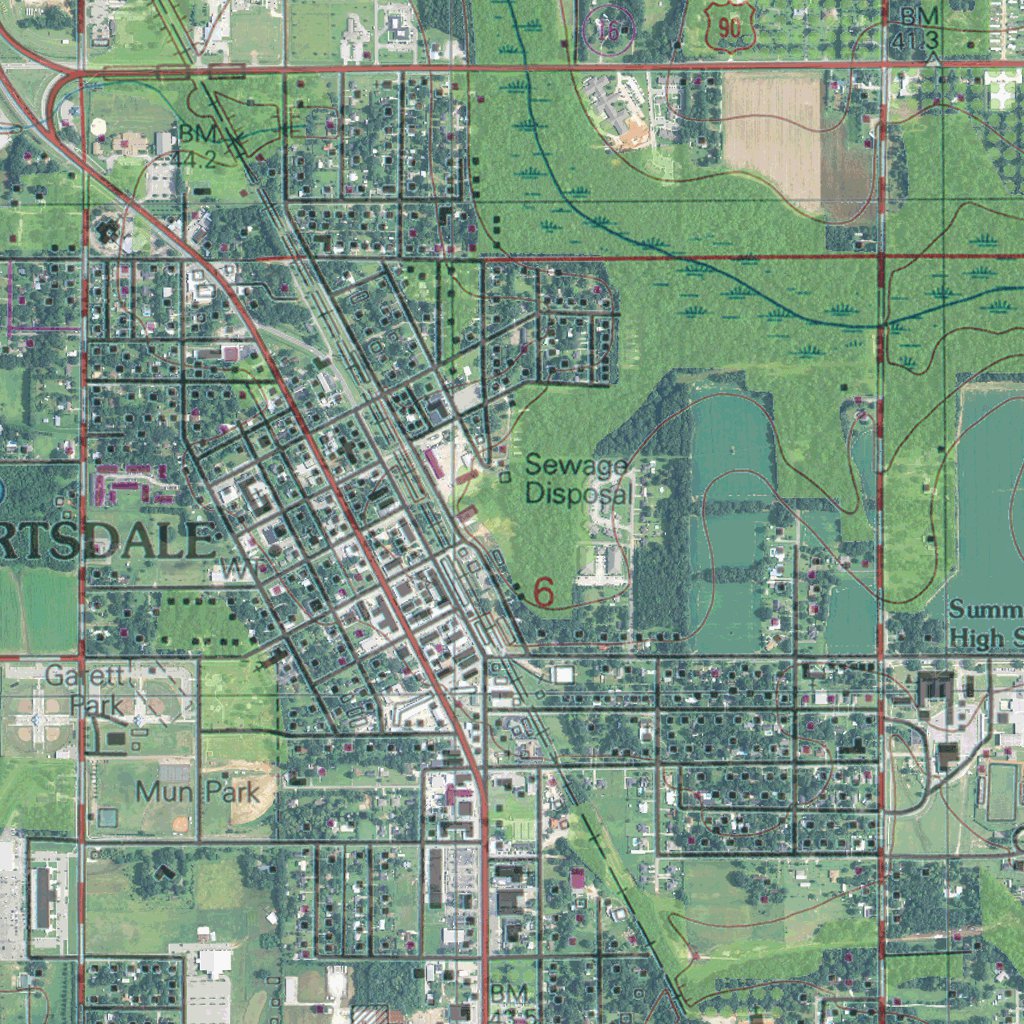 AL-ROBERTSDALE: GeoChange 1976-2013 Map by Western Michigan University ...