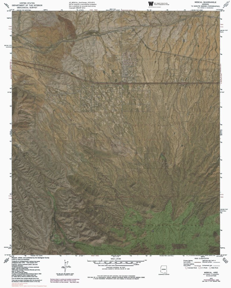 AZ-MESCAL: GeoChange 1972-2015 Map by Western Michigan University ...