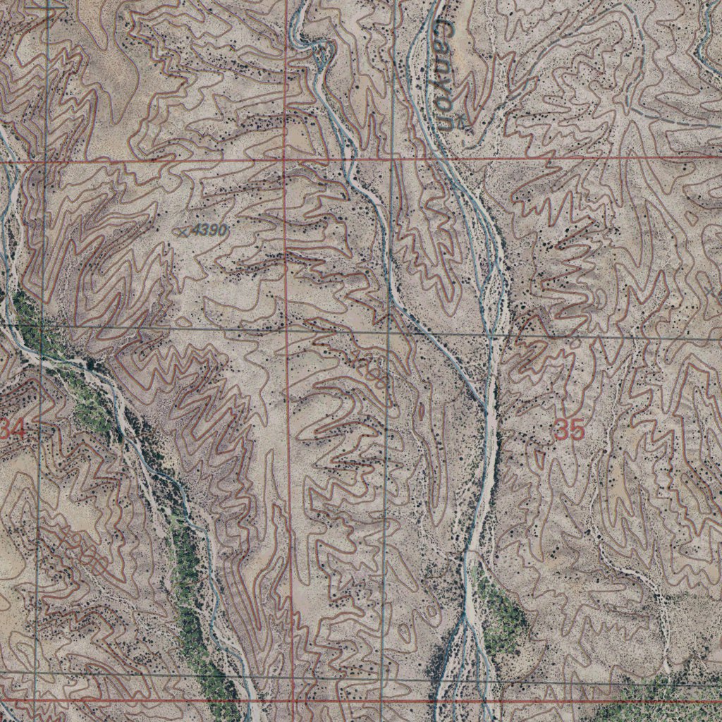 NM-NICHOLS CANYON: GeoChange 1957-2014 Map by Western Michigan ...