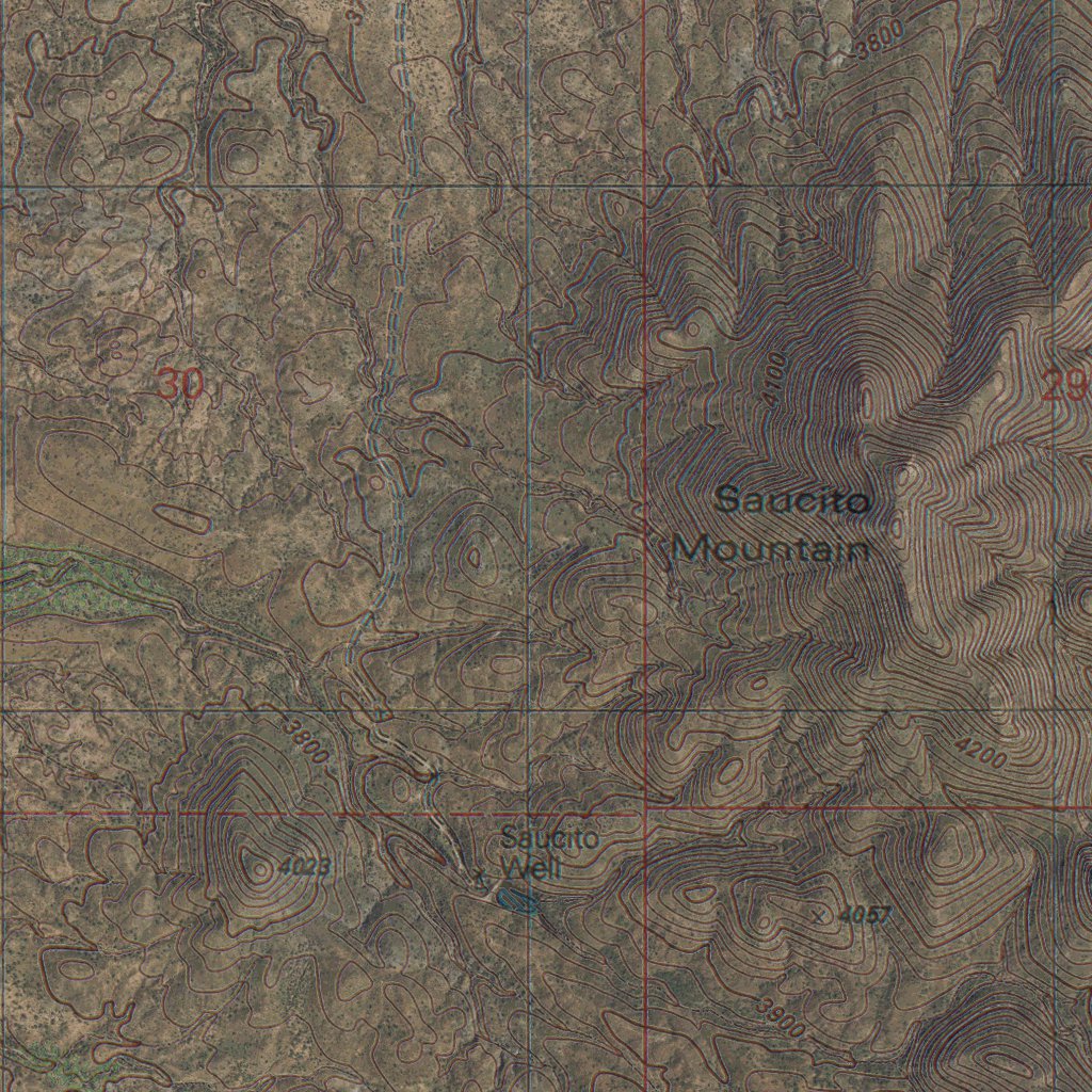 AZ-SAUCITO MOUNTAIN: GeoChange 1975-2015 Map by Western Michigan ...