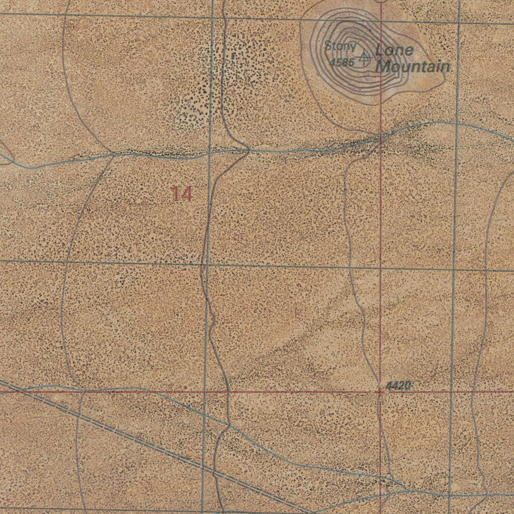 NM-CAPROCK MOUNTAIN: GeoChange 1957-2014 Map by Western Michigan ...