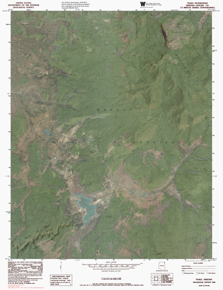 AZ-TSAILE: GeoChange 1976-2010 Map by Western Michigan University ...