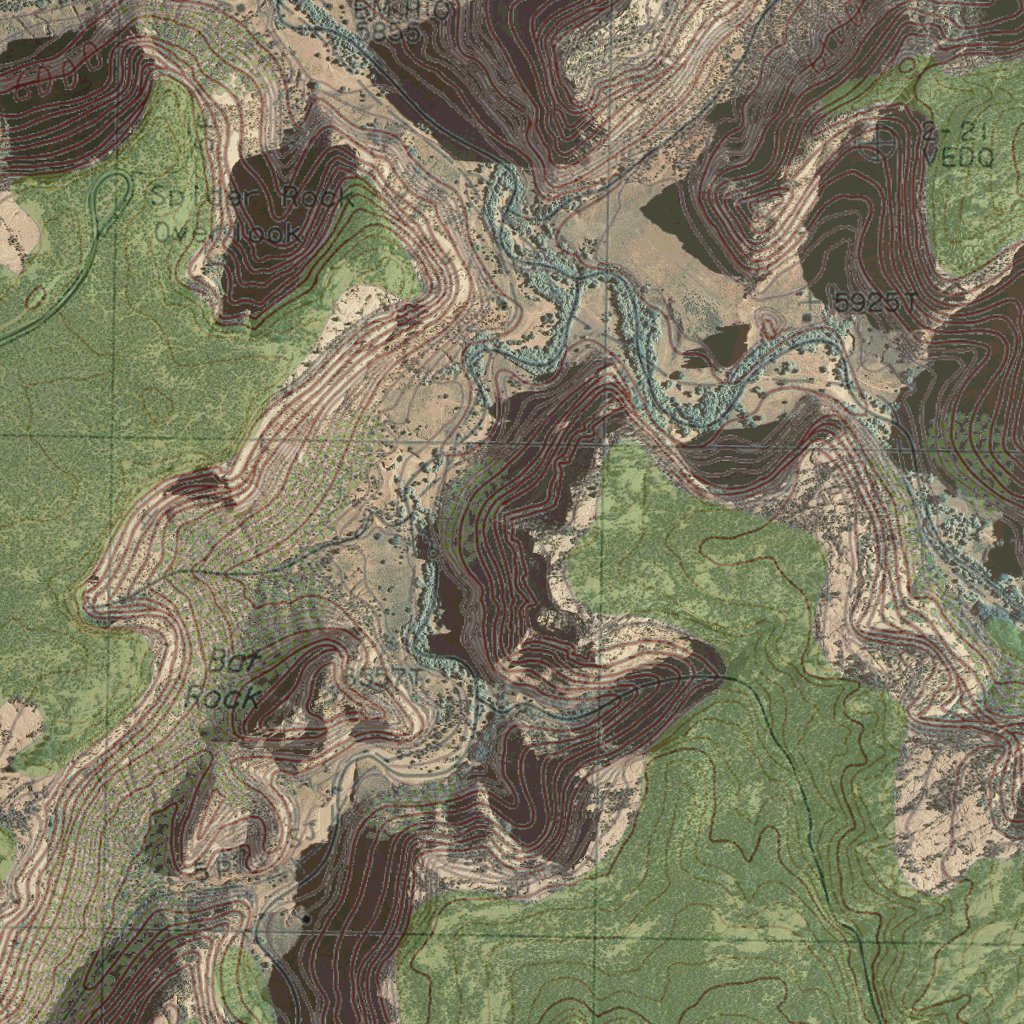 AZ-SPIDER ROCK: GeoChange 1976-2010 Map by Western Michigan University ...