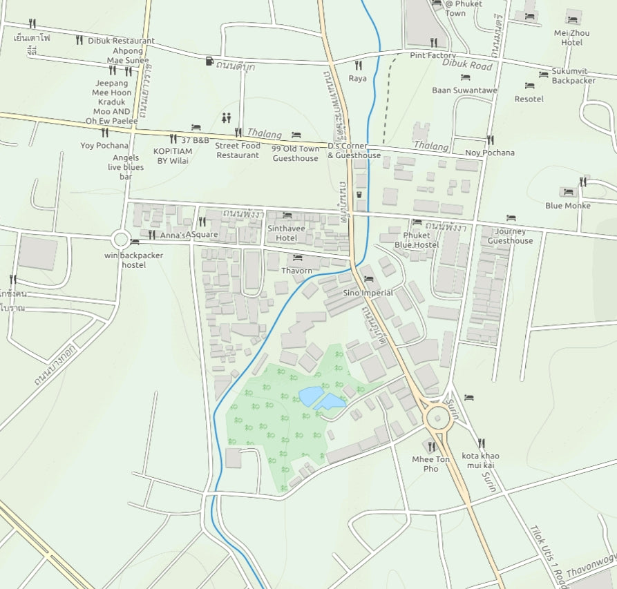 Phuket and Kathu Tourist Street Map by Paul Johnson - Offline Maps ...