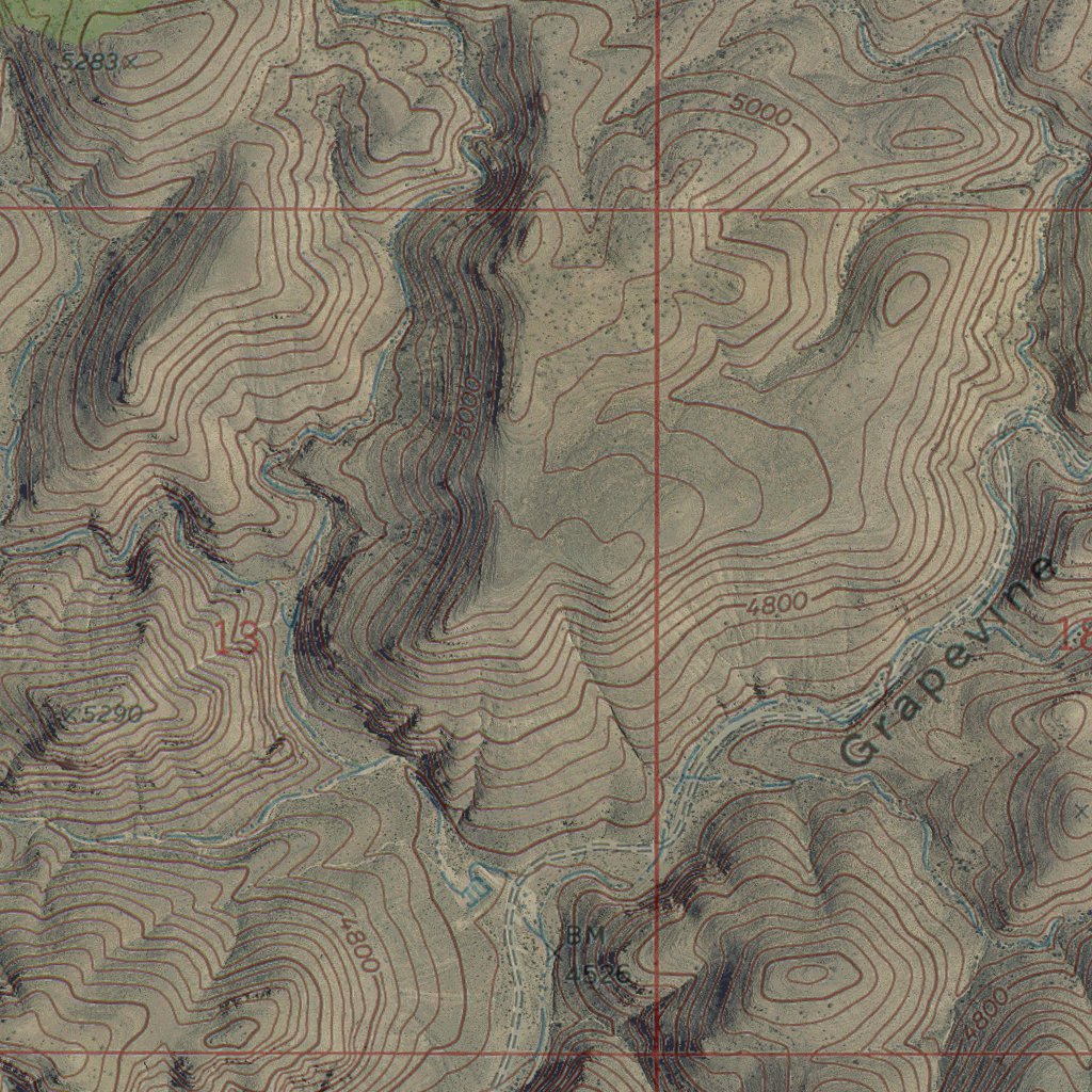 AZ-GRAPEVINE CANYON: GeoChange 1967-2010 Map by Western Michigan ...