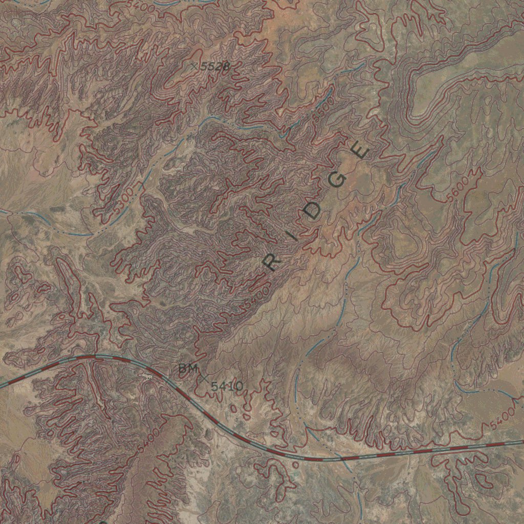 AZ-MANY FARMS NE: GeoChange 1967-2010 Map by Western Michigan ...