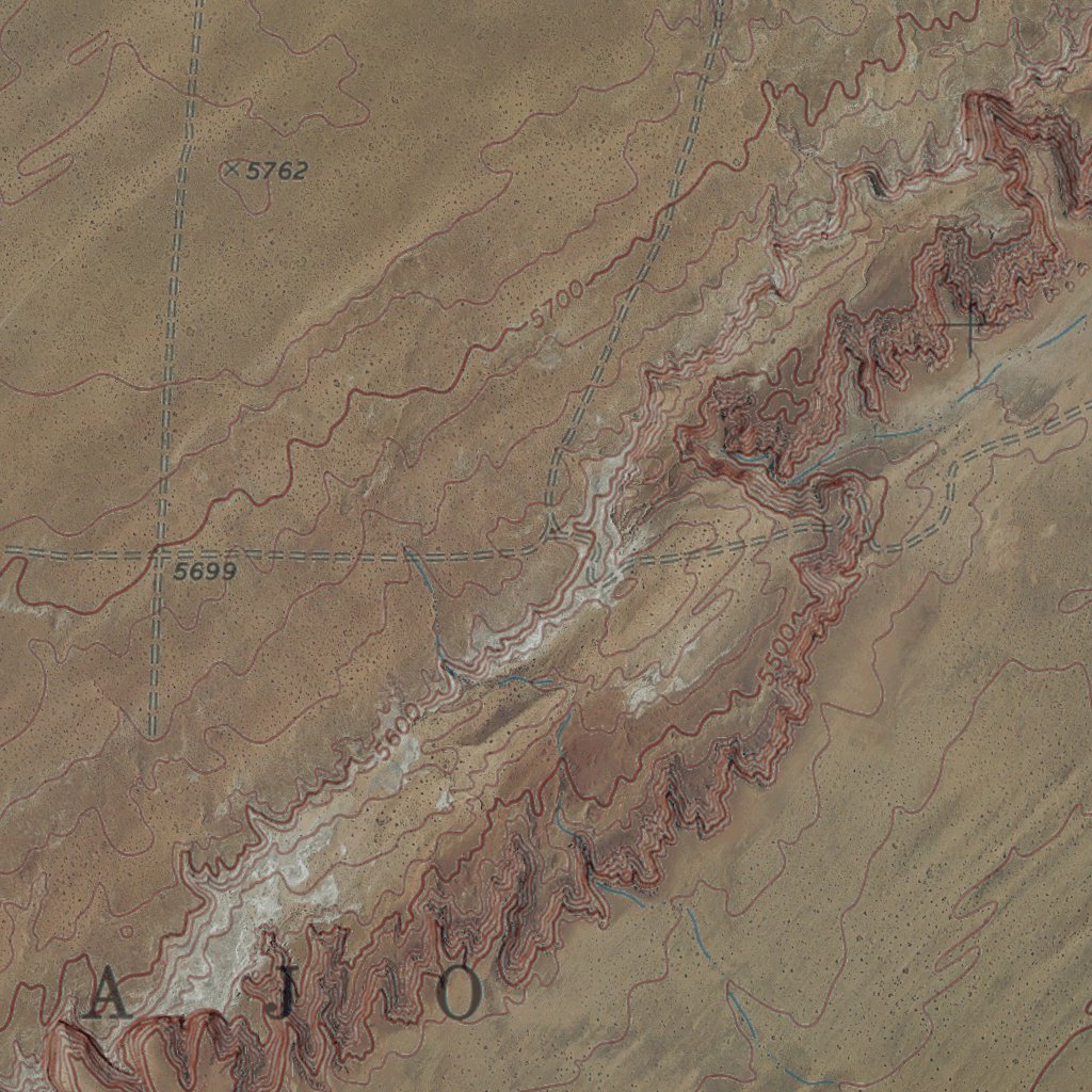 AZ-RED POINT MESA: GeoChange 1967-2010 Map by Western Michigan ...