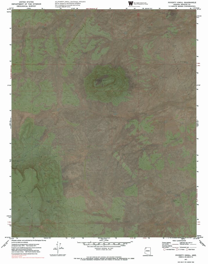 AZ-POVERTY KNOLL: GeoChange 1970-2010 Map by Western Michigan ...