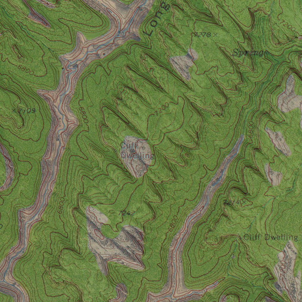 AZ-TALL MOUNTAIN: GeoChange 1968-2012 Map by Western Michigan ...