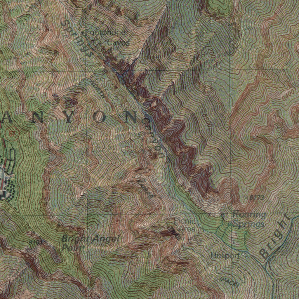 AZ-BRIGHT ANGEL POINT: GeoChange 1982-2010 Map by Western Michigan ...