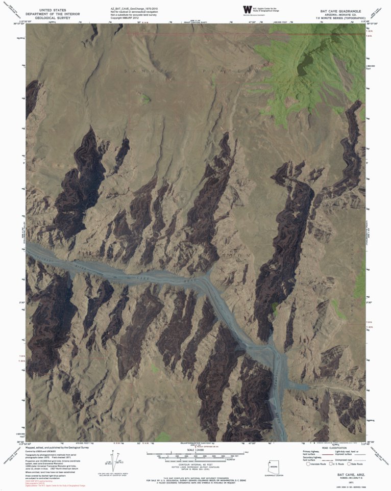 AZ-BAT CAVE: GeoChange 1970-2010 Map by Western Michigan University ...