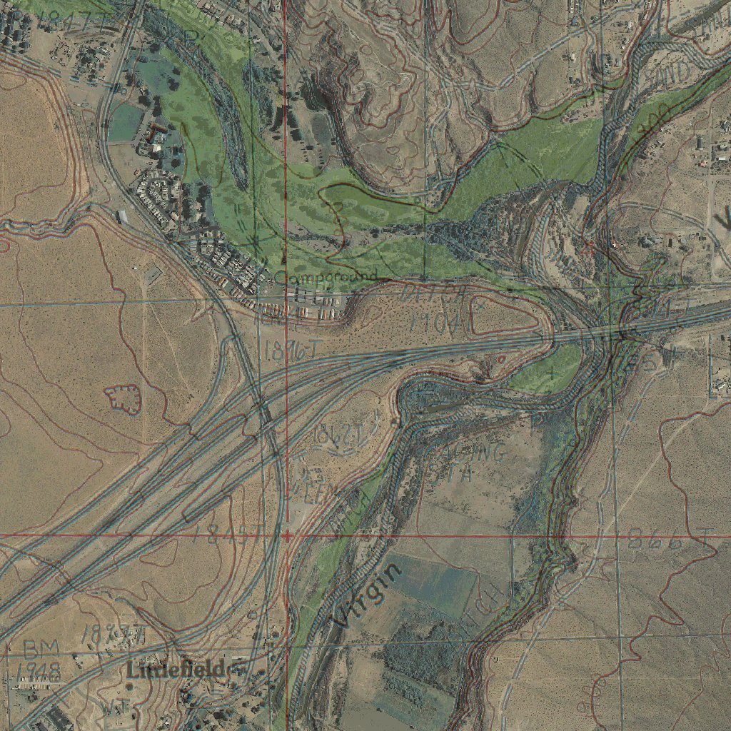 AZ-LITTLEFIELD: GeoChange 1978-2010 Map by Western Michigan University ...