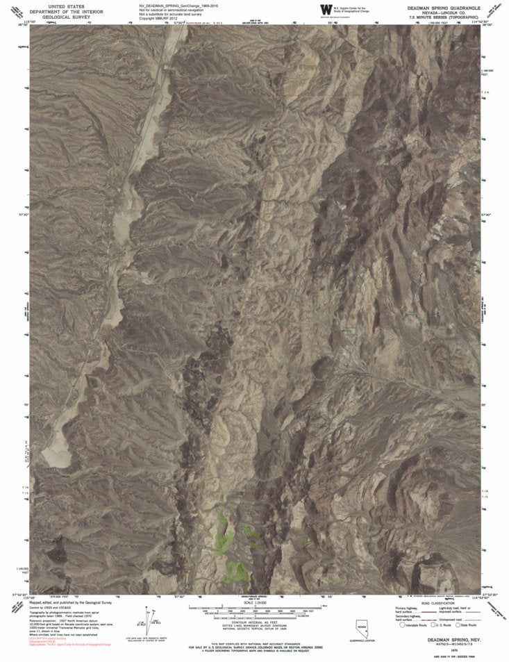 NV-DEADMAN SPRING: GeoChange 1969-2010 Map by Western Michigan ...