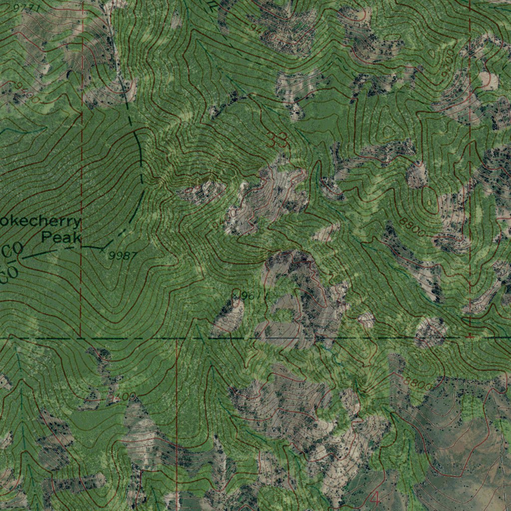 UT-CIRCLEVILLE MOUNTAIN: GeoChange 1970-2011 Map by Western Michigan ...