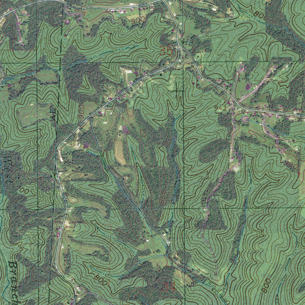 OH-WV-LITTLE HOCKING: GeoChange 1957-2013 Map by Western Michigan ...