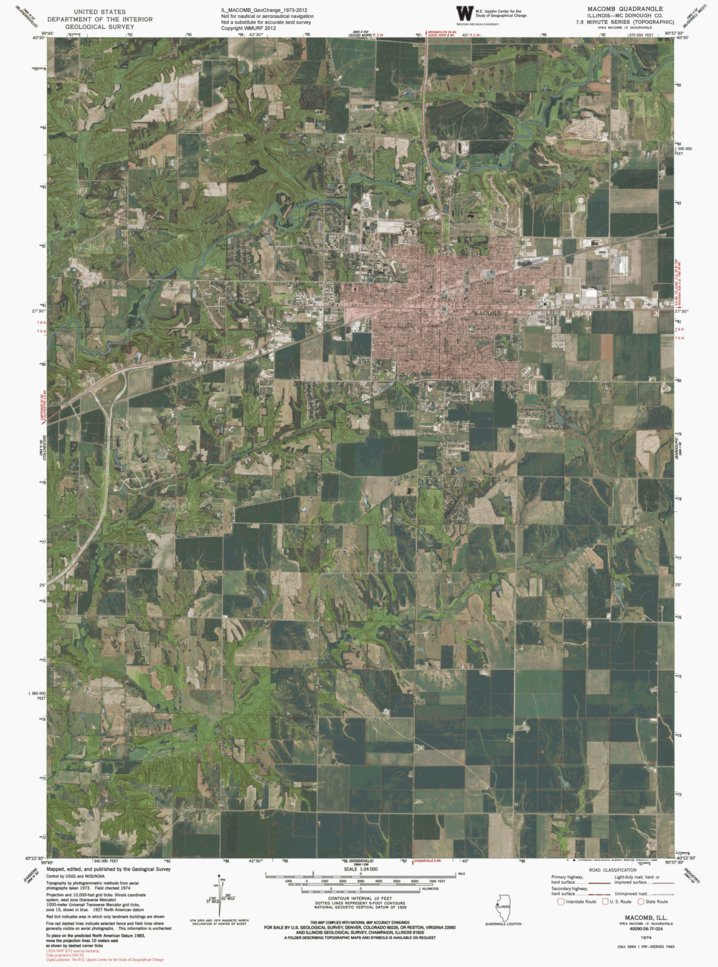 IL-MACOMB: GeoChange 1973-2012 Map by Western Michigan University ...