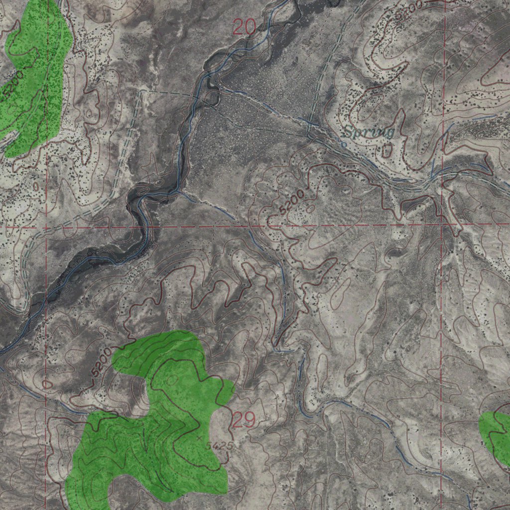 NV-HUNTSMAN RANCH: GeoChange 1953-2010 Map by Western Michigan ...