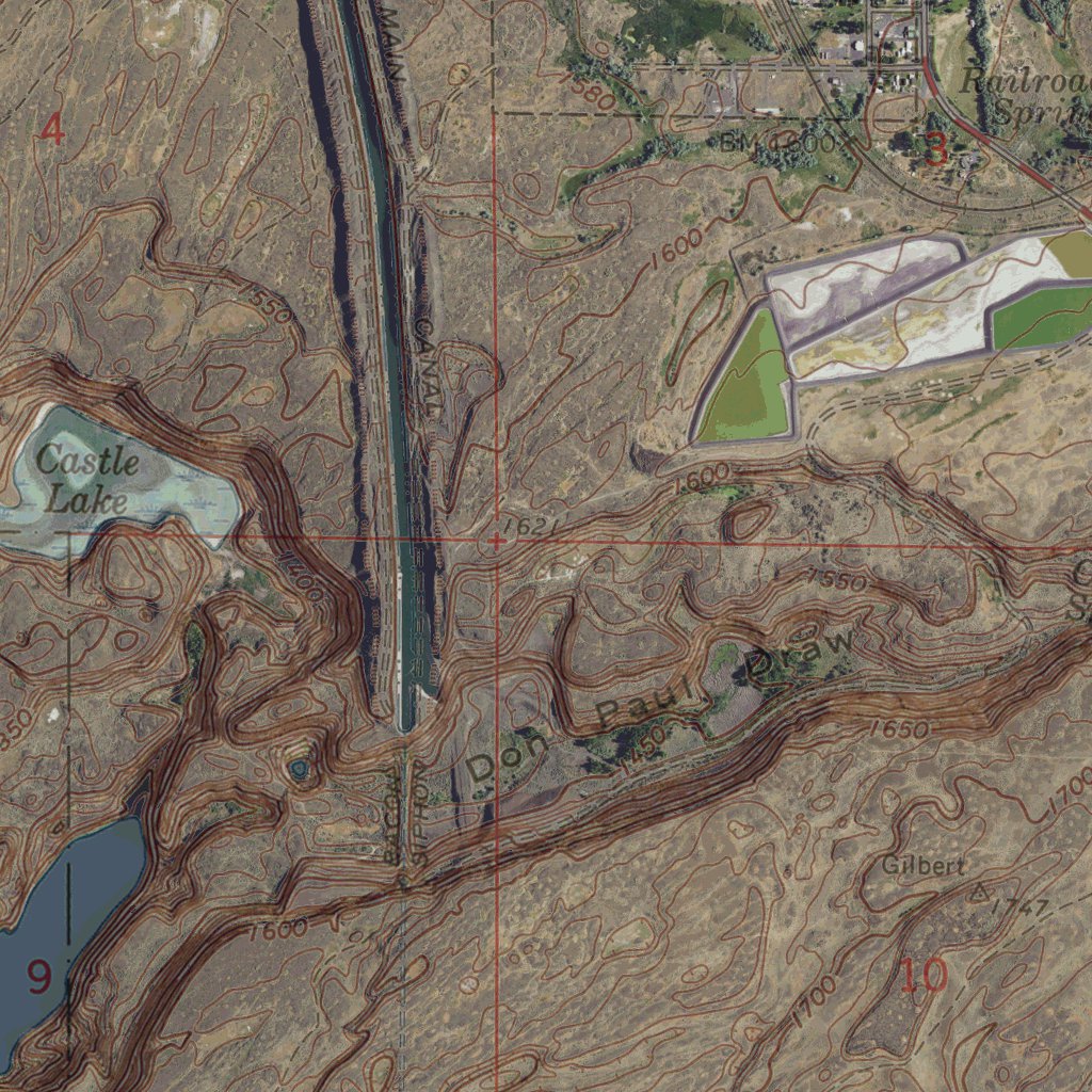 WA-COULEE CITY: GeoChange 1962-2015 Map by Western Michigan University ...