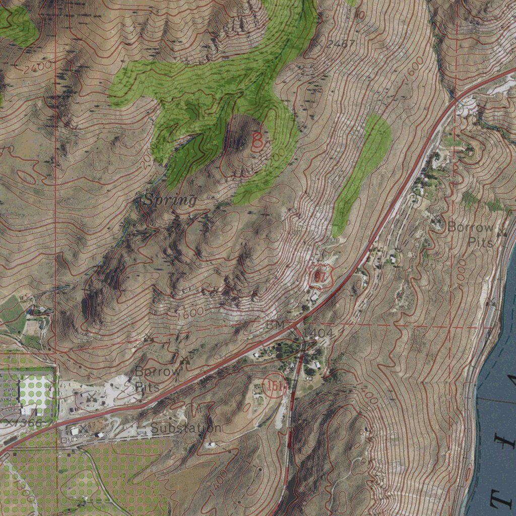 WA-CHELAN FALLS: GeoChange 1967-2015 Map by Western Michigan University ...
