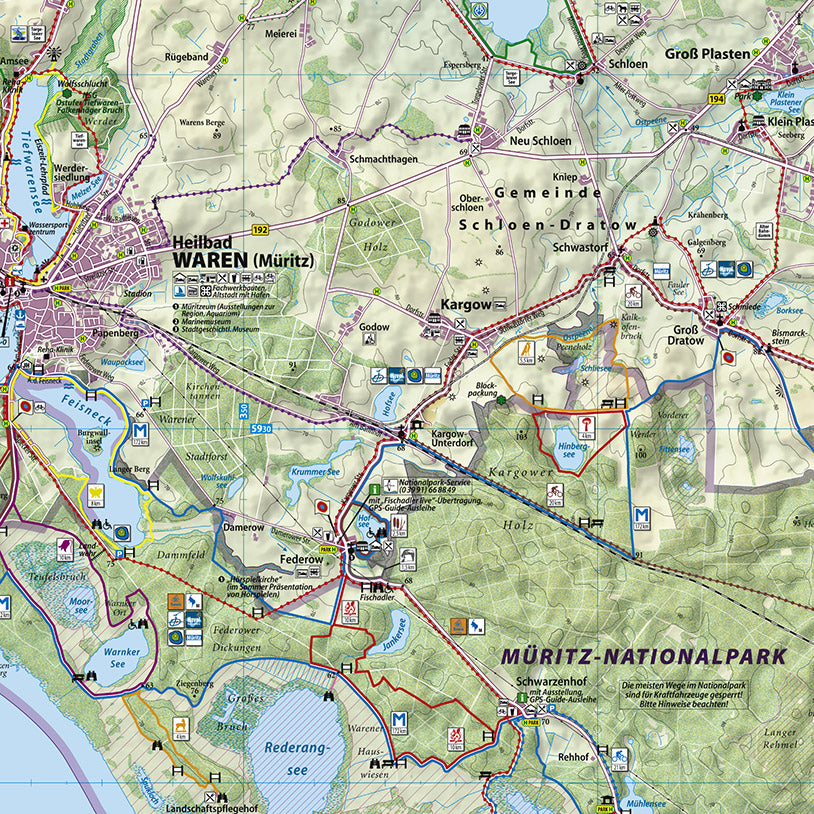Waren Mritz Maps