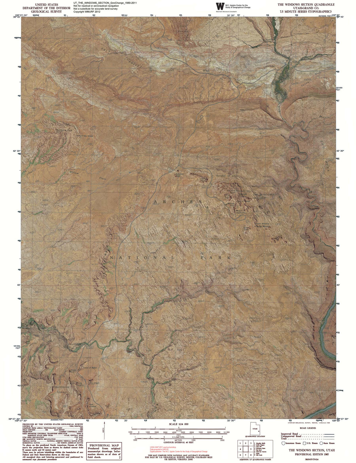 Arches National Park (Bundle) Map by Western Michigan University ...
