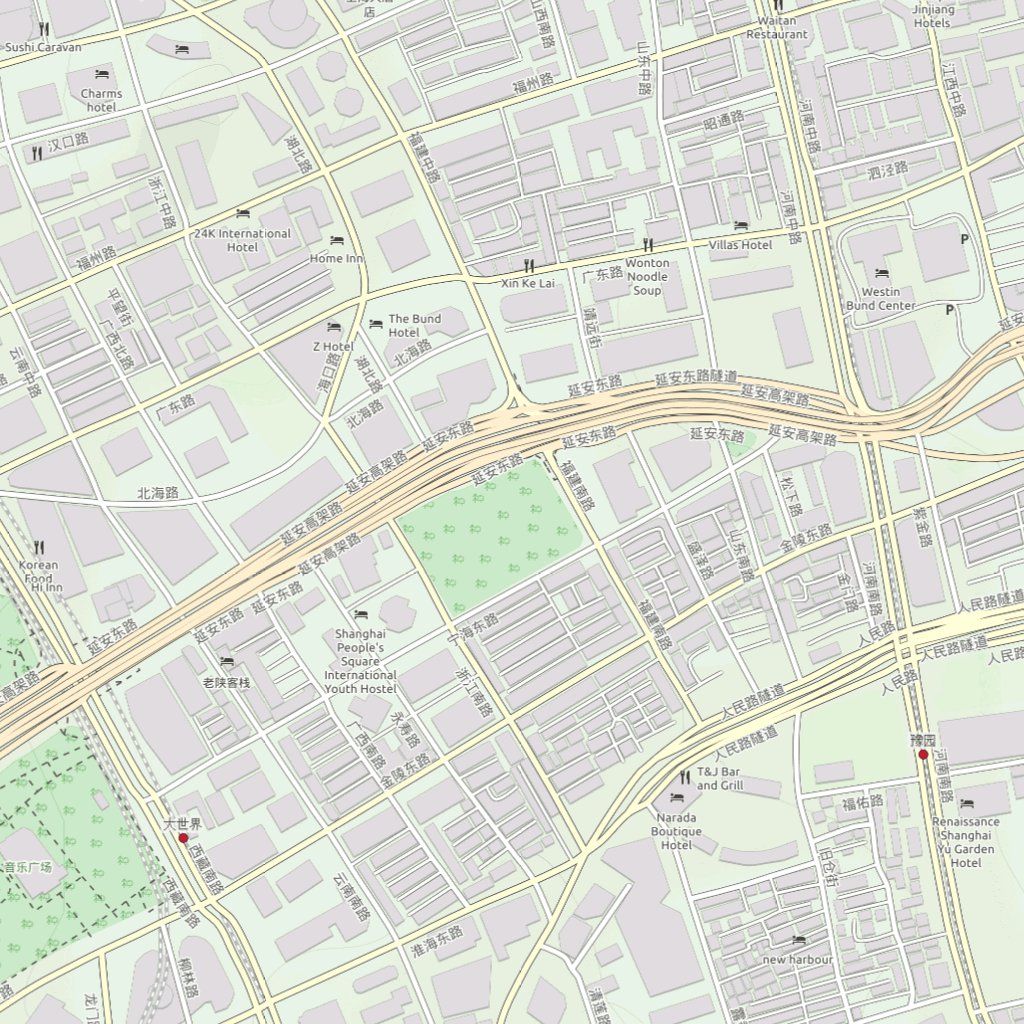 Shanghai Tourist Street Map by Paul Johnson - Offline Maps | Avenza Maps