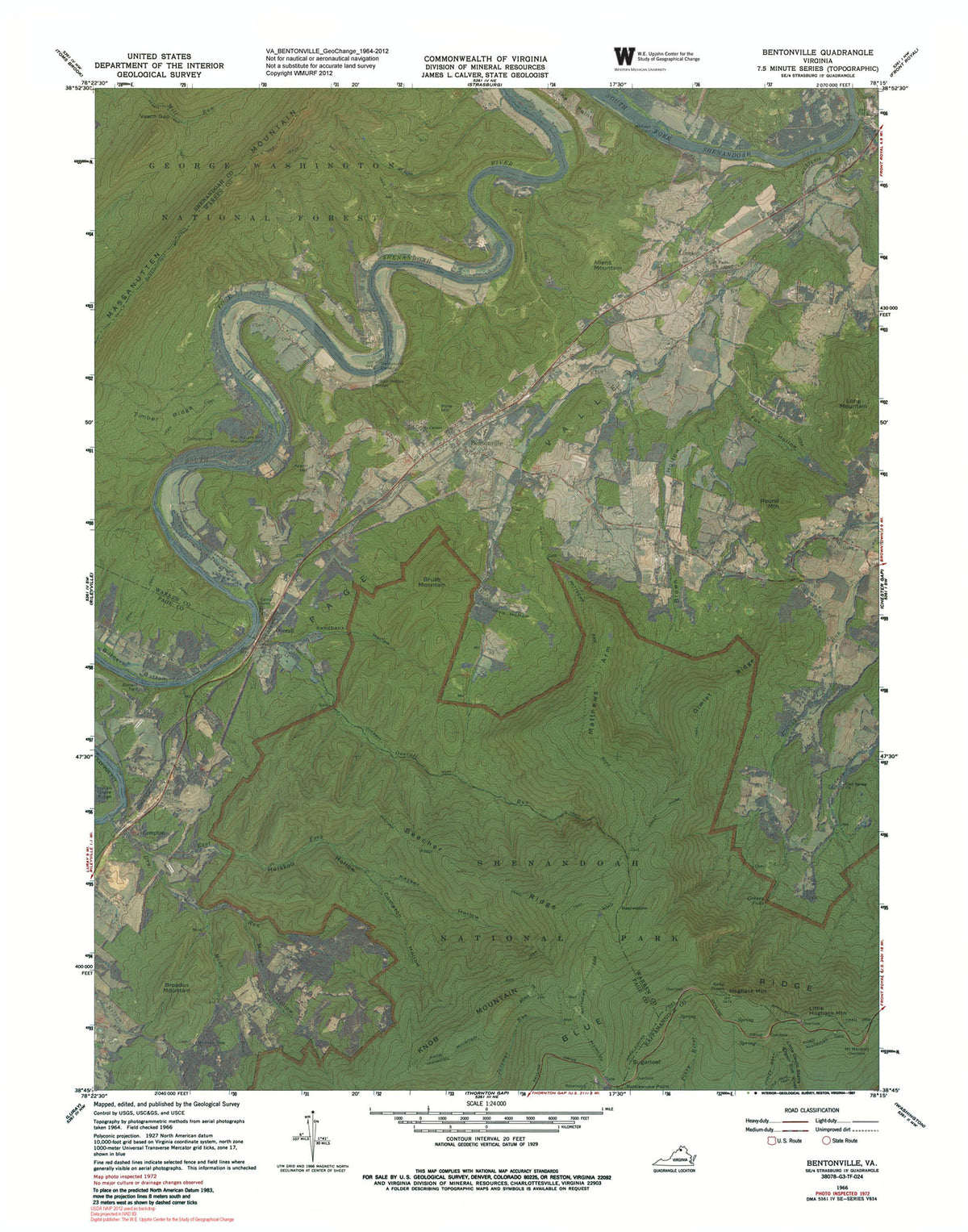 Shenandoah National Park (Bundle) Map by Western Michigan University ...