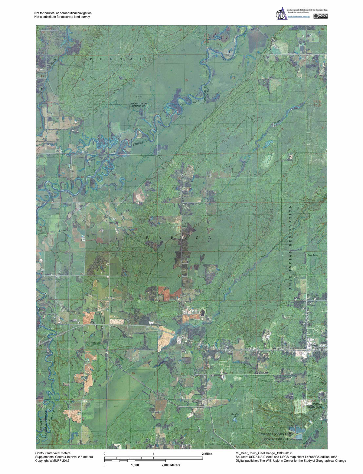Baraga State Park, Michigan (bundle) Map by Western Michigan University ...