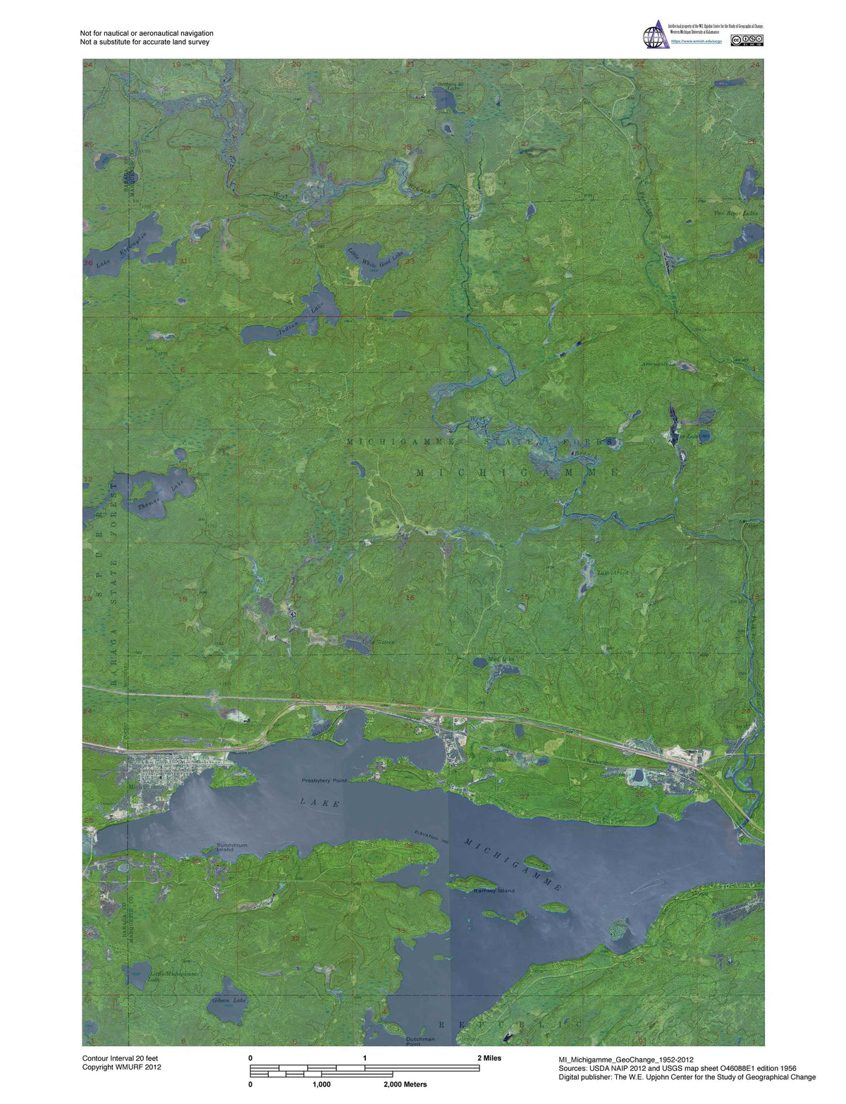 Craig Lake State Park, Michigan (Bundle) Map by Western Michigan ...