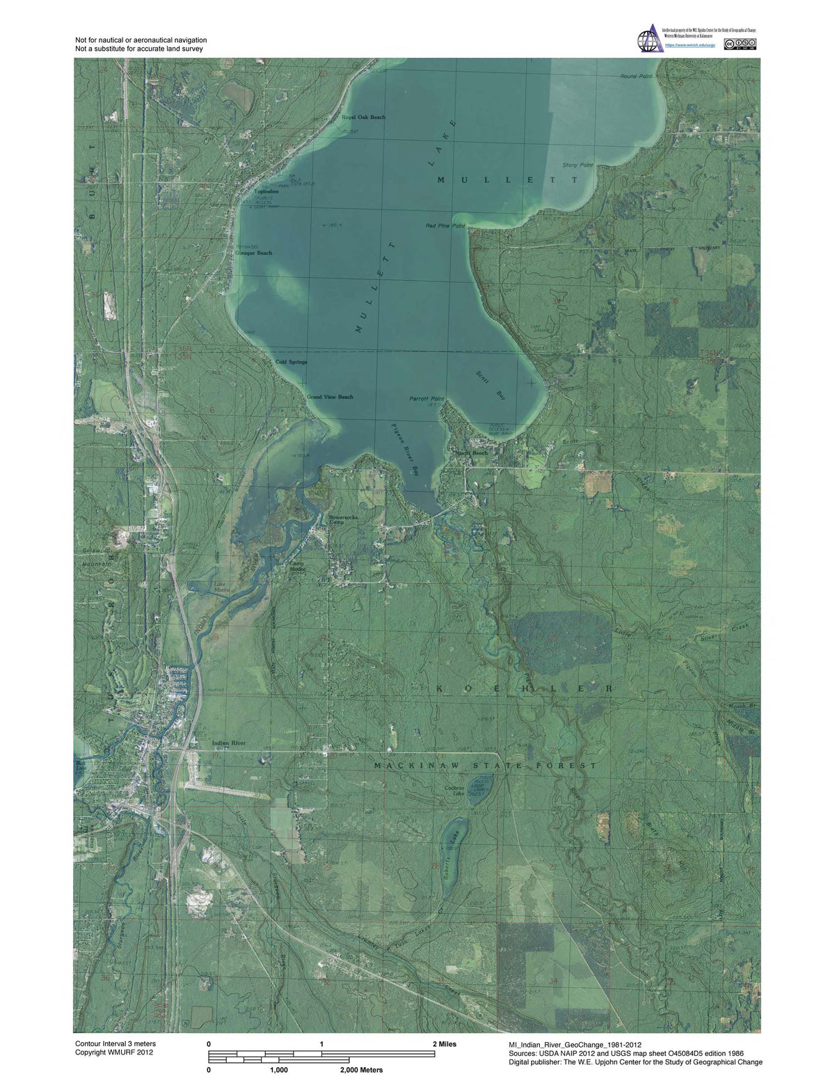 Burt Lake State Park, Michigan (Bundle) Map by Western Michigan ...